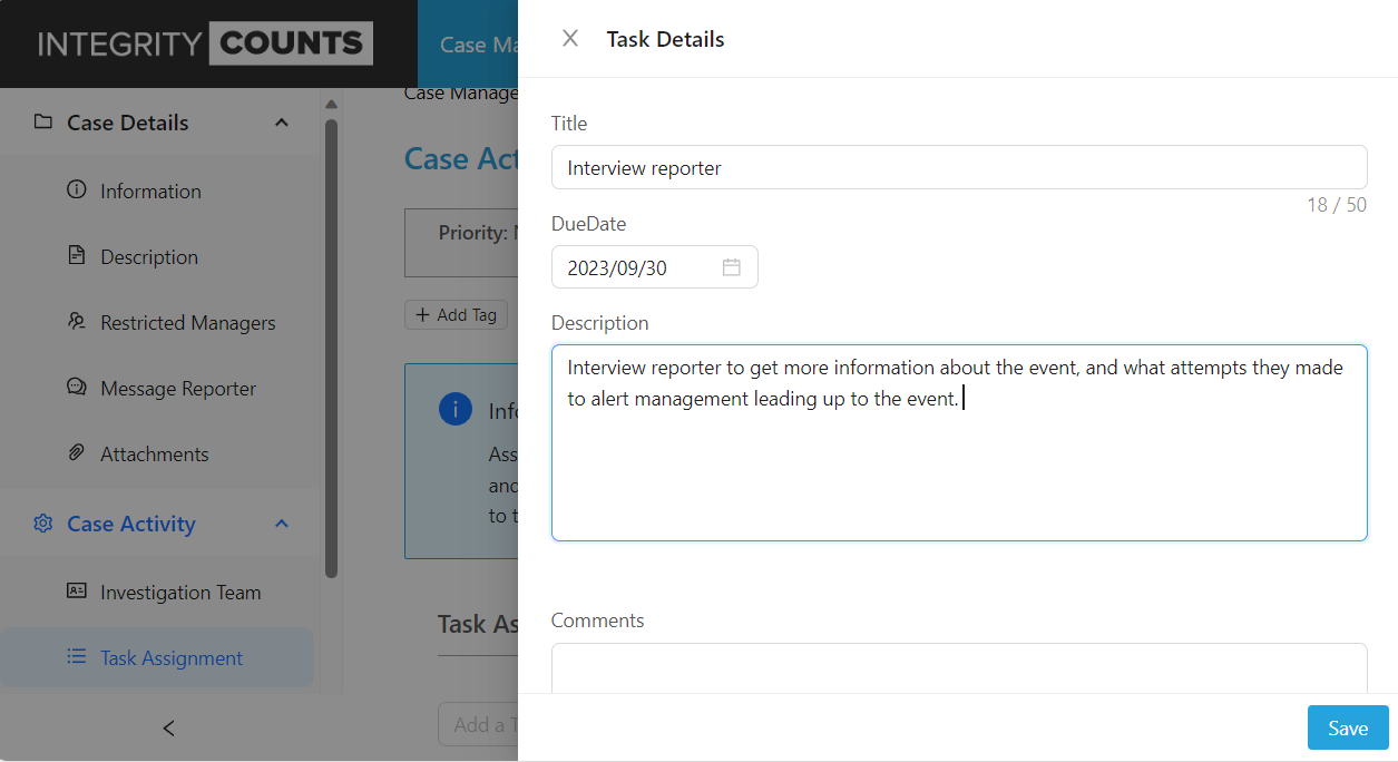 How Can I Create Or Edit A Task Integritycounts 6699